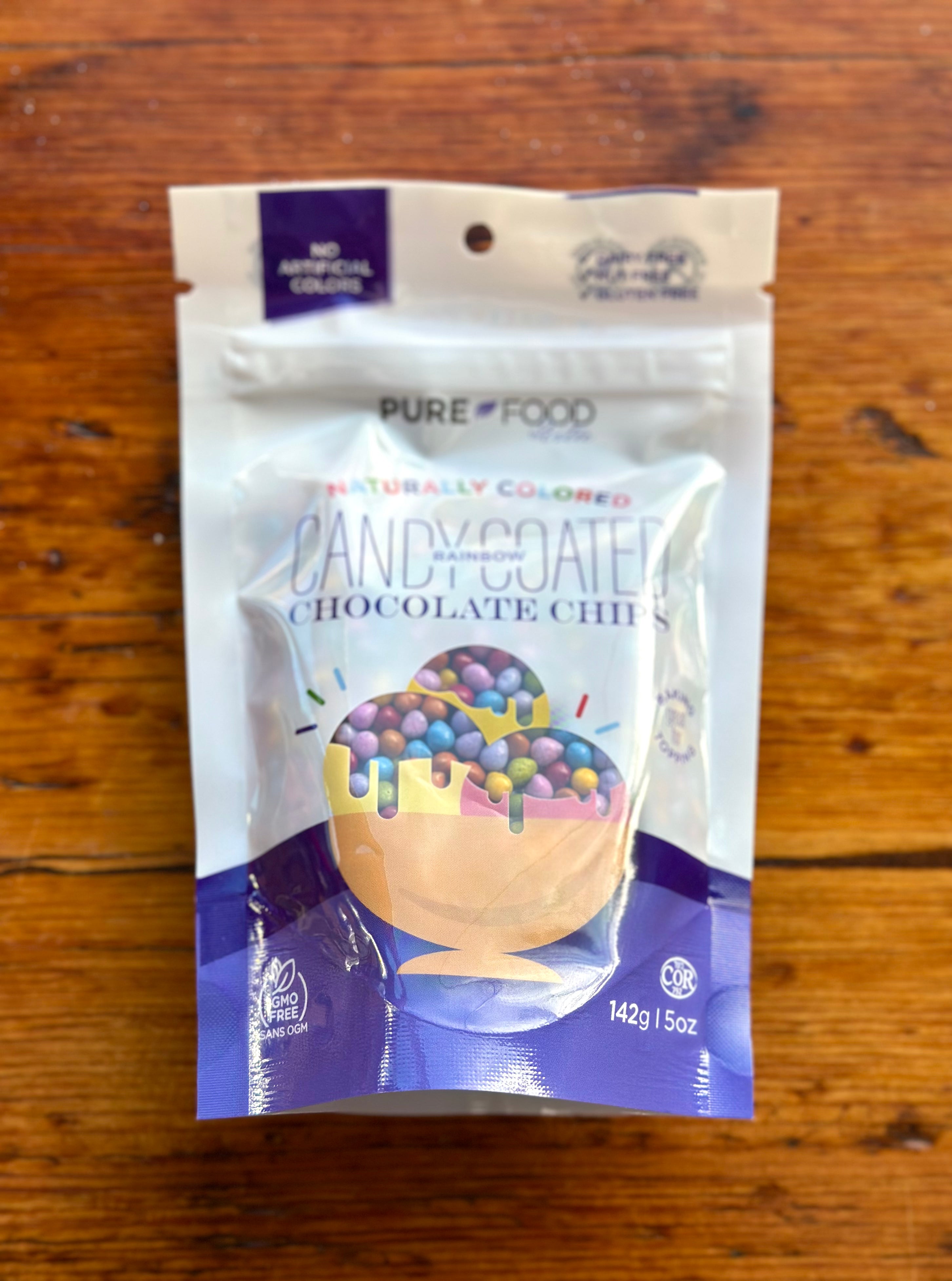 Mini Candy Coated Rainbow Chocolate Chips By Pure Foods – The Bread ...